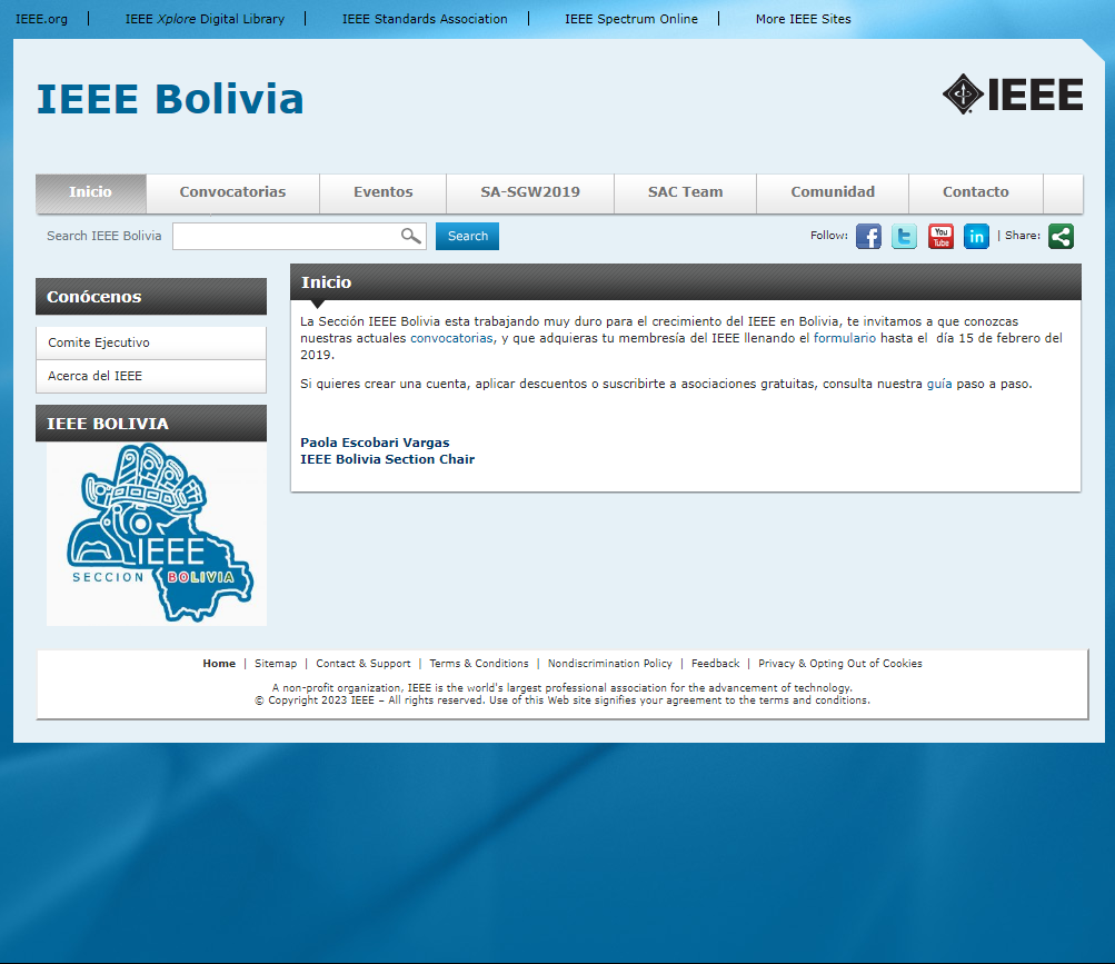 Sections - IEEE ANDEAN COUNCIL